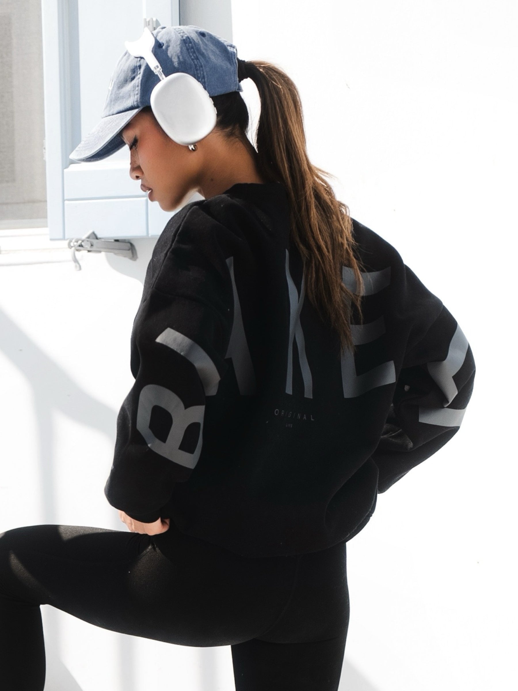 Buy Blakely Isabel Tonal Black Oversized Jumper | Free standard ...