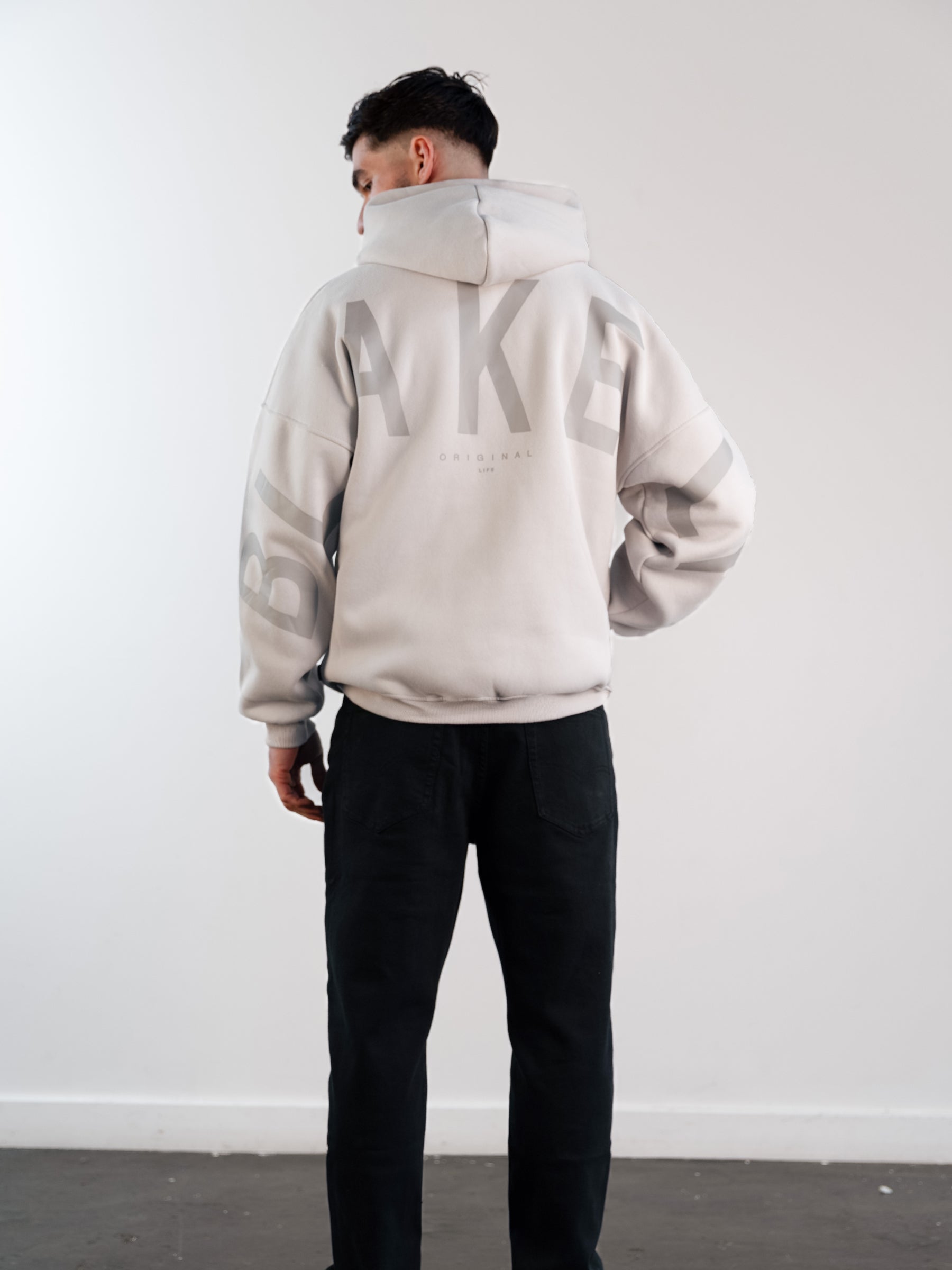 Buy Blakely Stone Tonal Idris Oversized Hoodie | Free delivery on ...