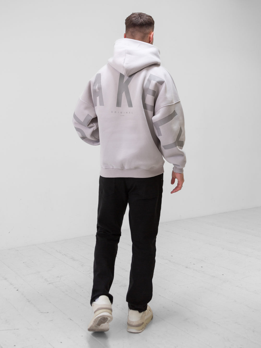 Buy Blakely Stone Tonal Idris Oversized Hoodie | Free delivery on ...