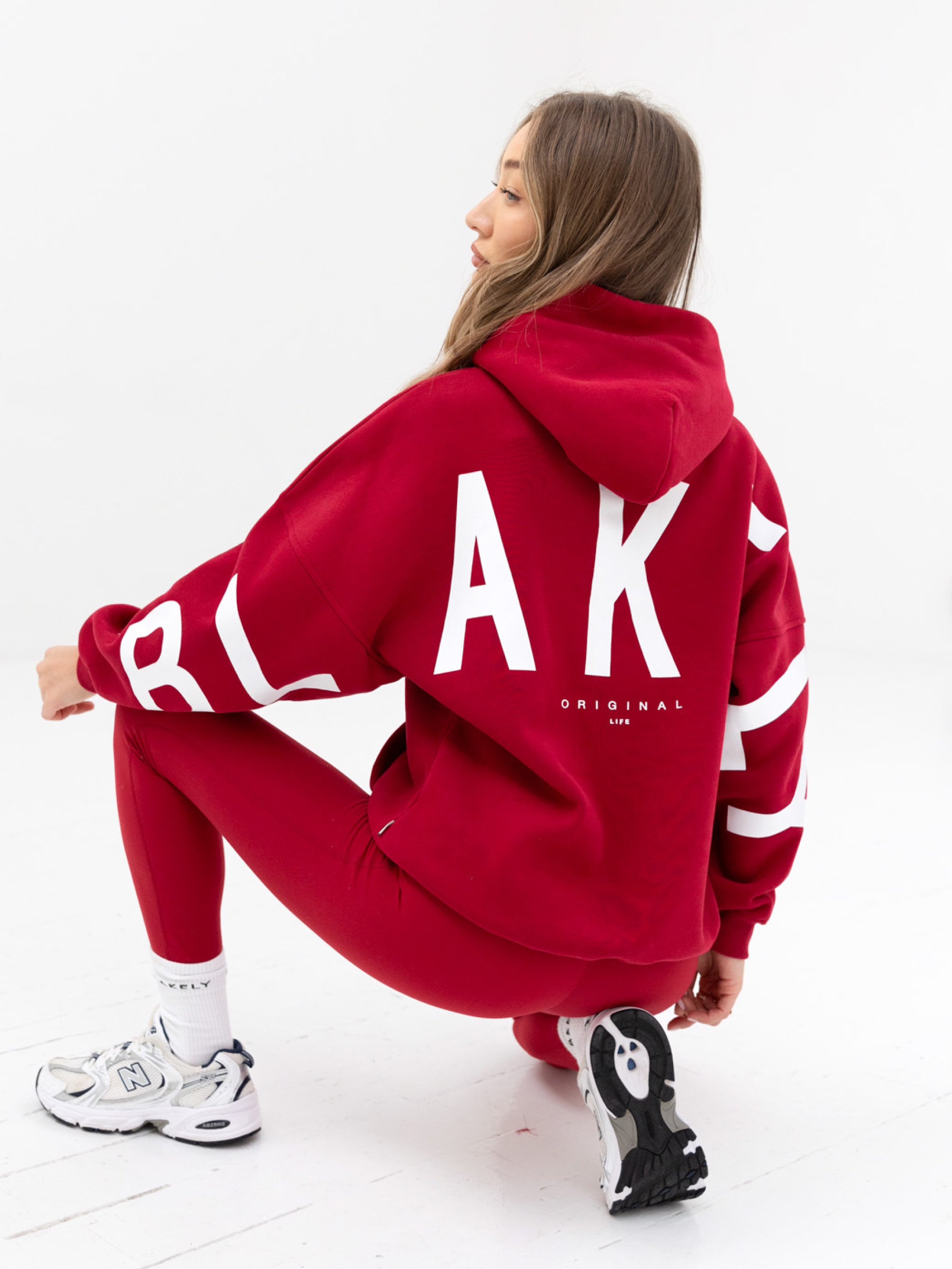 Buy Blakely Womens Cherry Red Isabel Oversized Hoodie | Free delivery ...