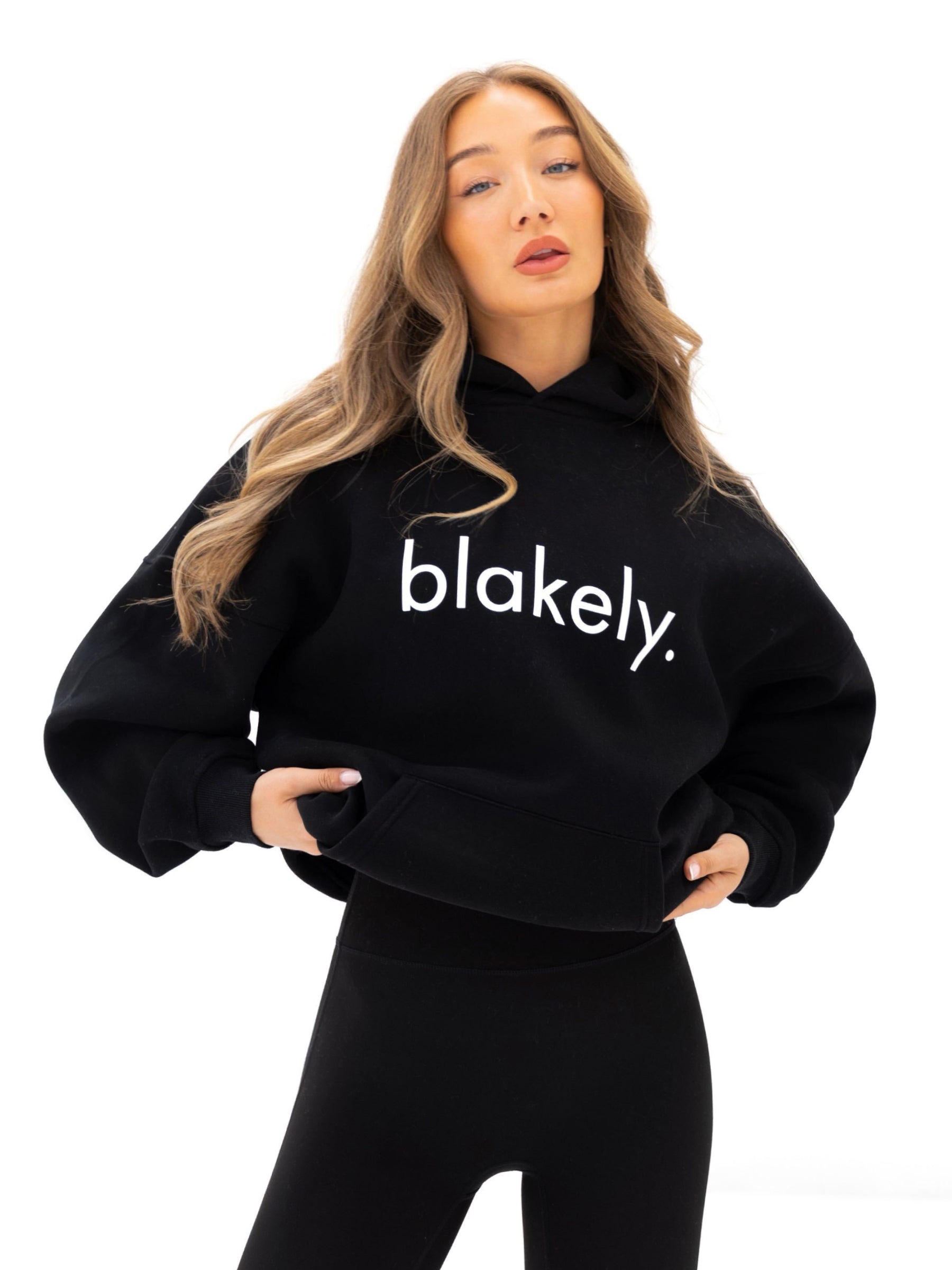 Buy Blakely Black Logo Oversized Hoodie | Free delivery on orders over ...