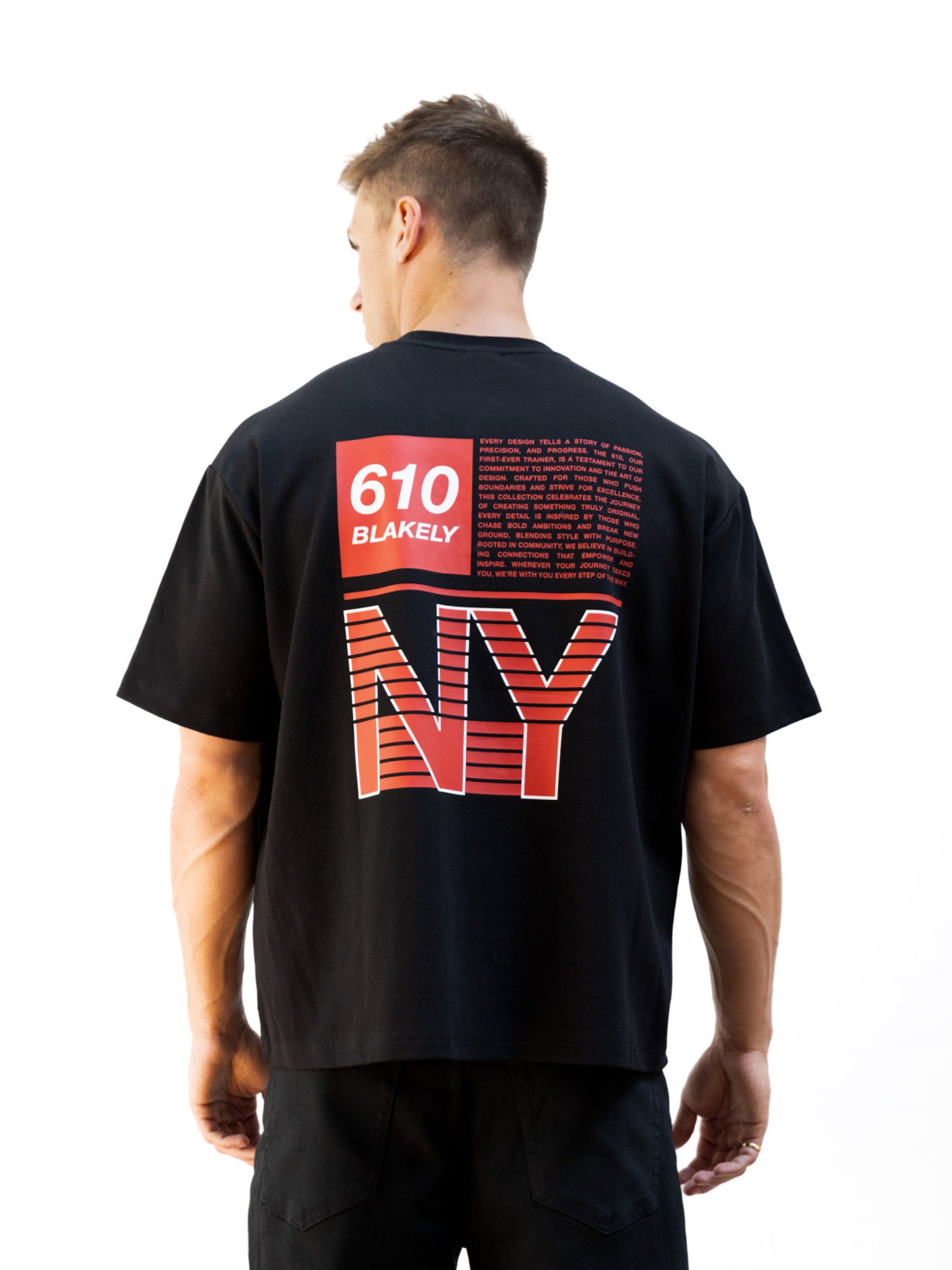 Buy Blakely Black Tribeca 610 Unfitted T-Shirt | Free delivery on ...
