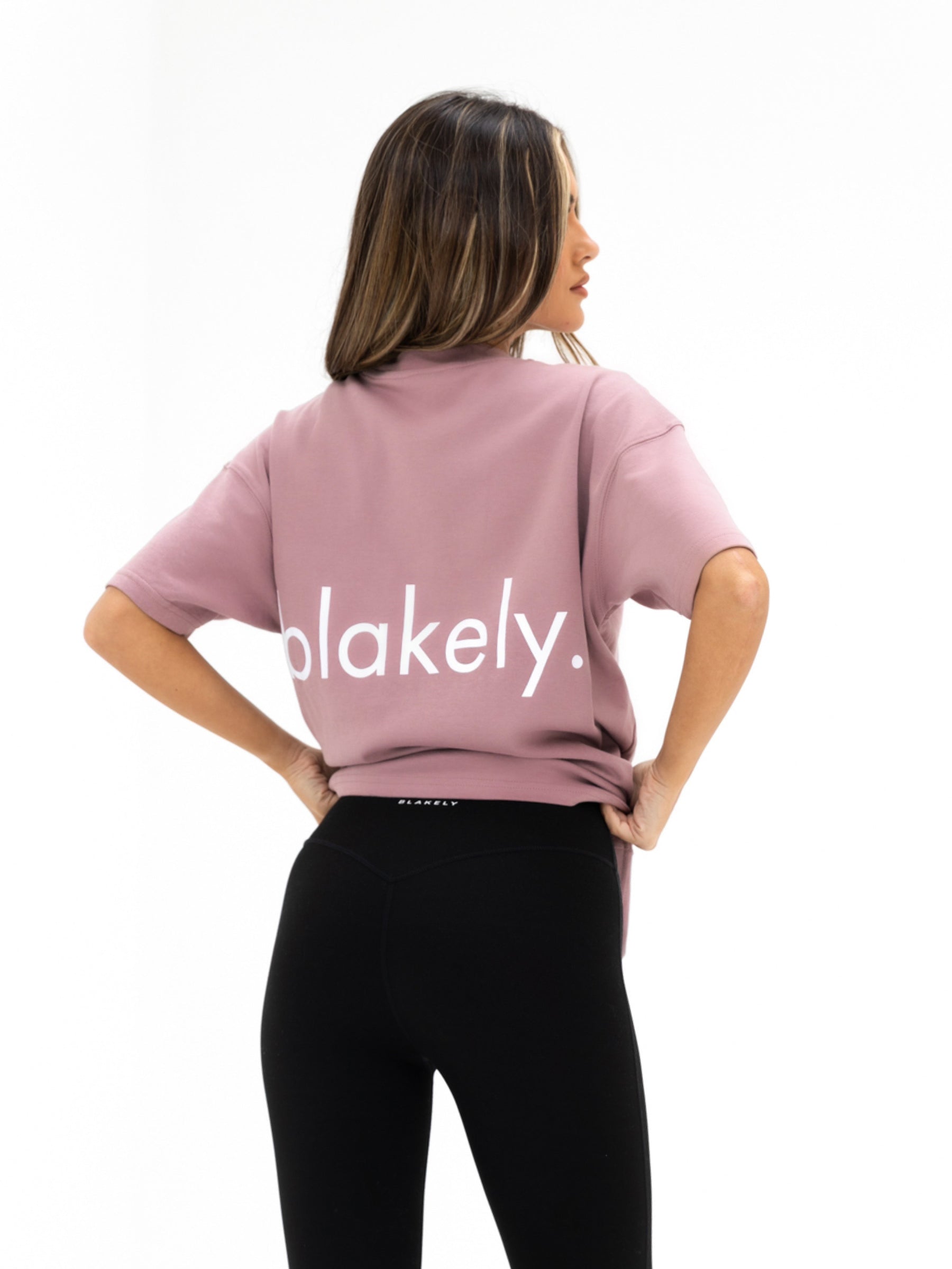 Buy Blakely Womens Dusty Pink Lexi Oversized T-Shirt | Free delivery on ...