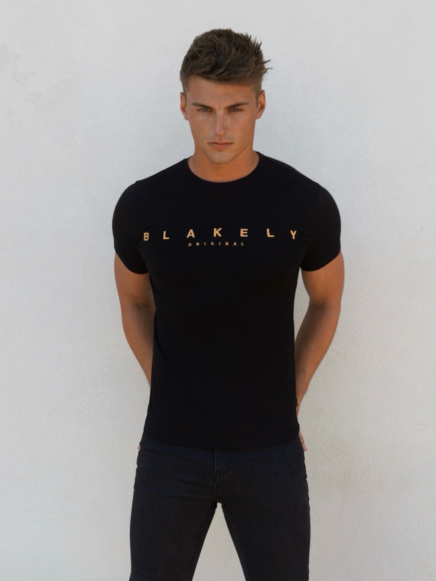 Buy Blakely Goldcross Black T-Shirt | Free standard delivery over 99 ...