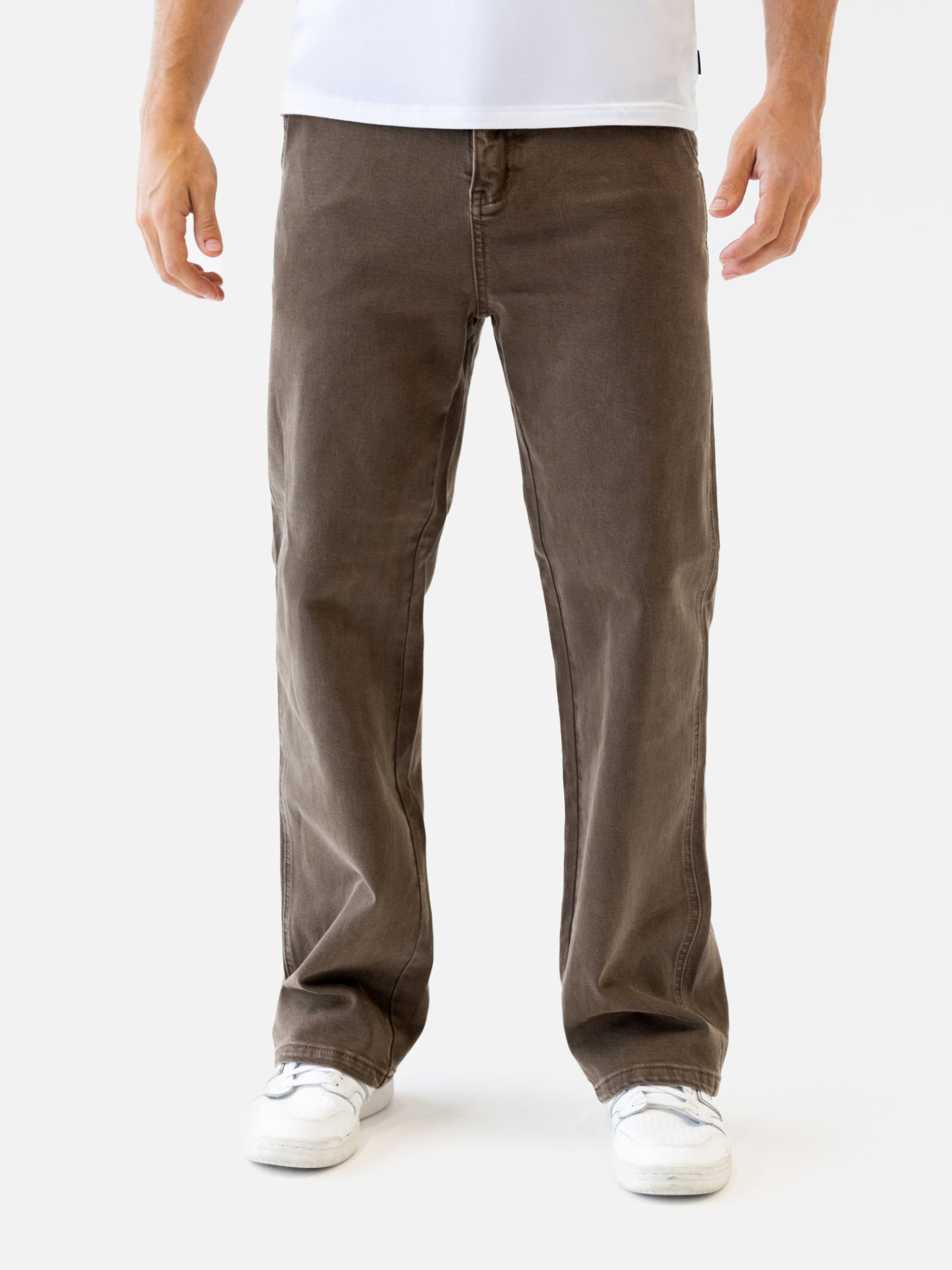 Buy Blakely Mens Brown Vol.17 Straight Leg Jeans | Free delivery on ...
