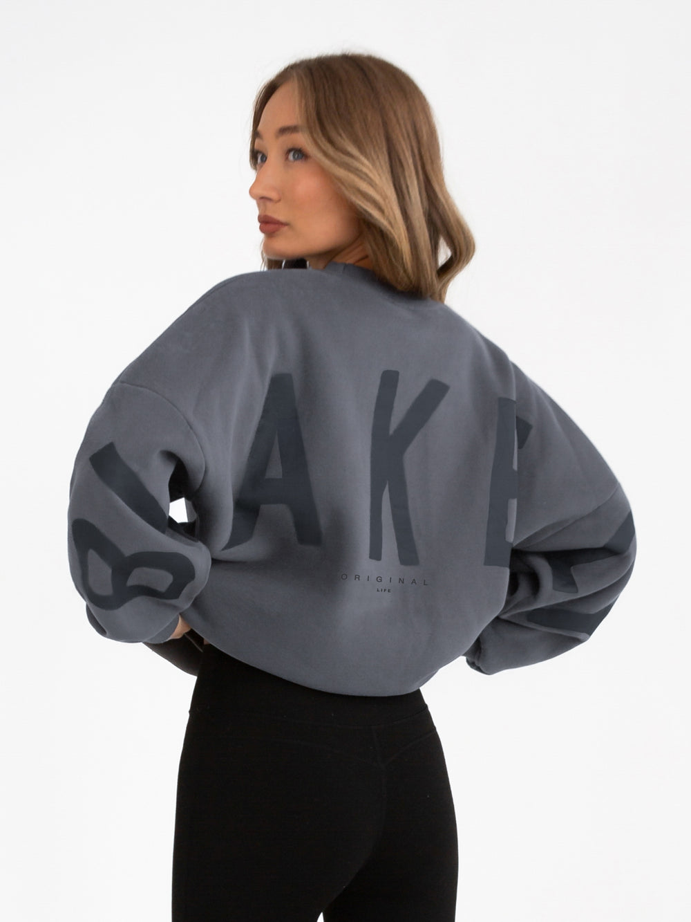Buy Blakely Charcoal Isabel Tonal Oversized Jumper | Free standard ...