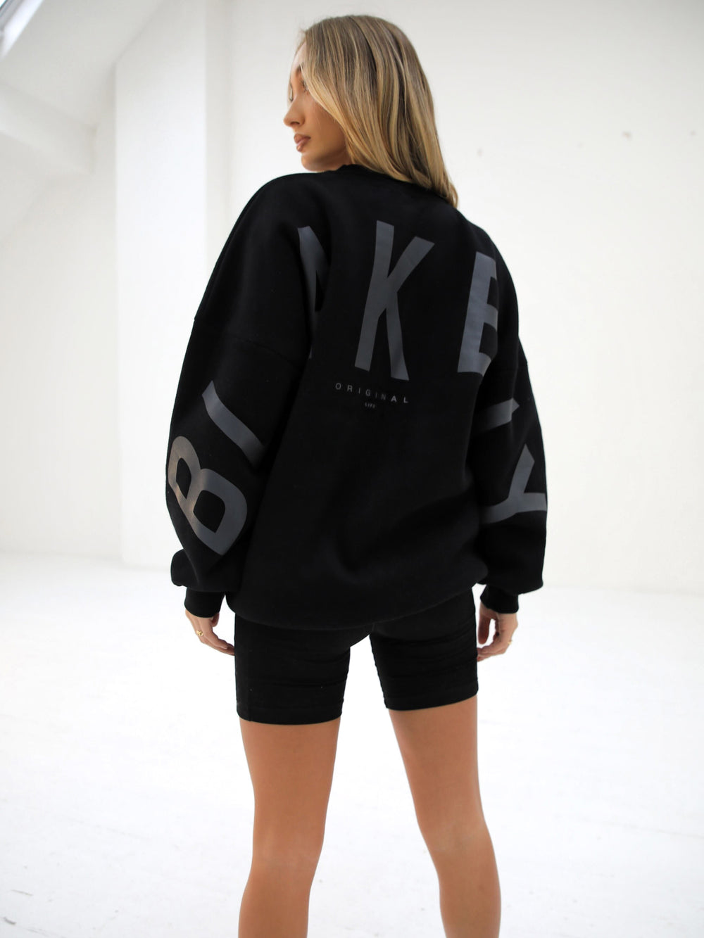 Buy Blakely Isabel Tonal Black Oversized Jumper | Free standard ...
