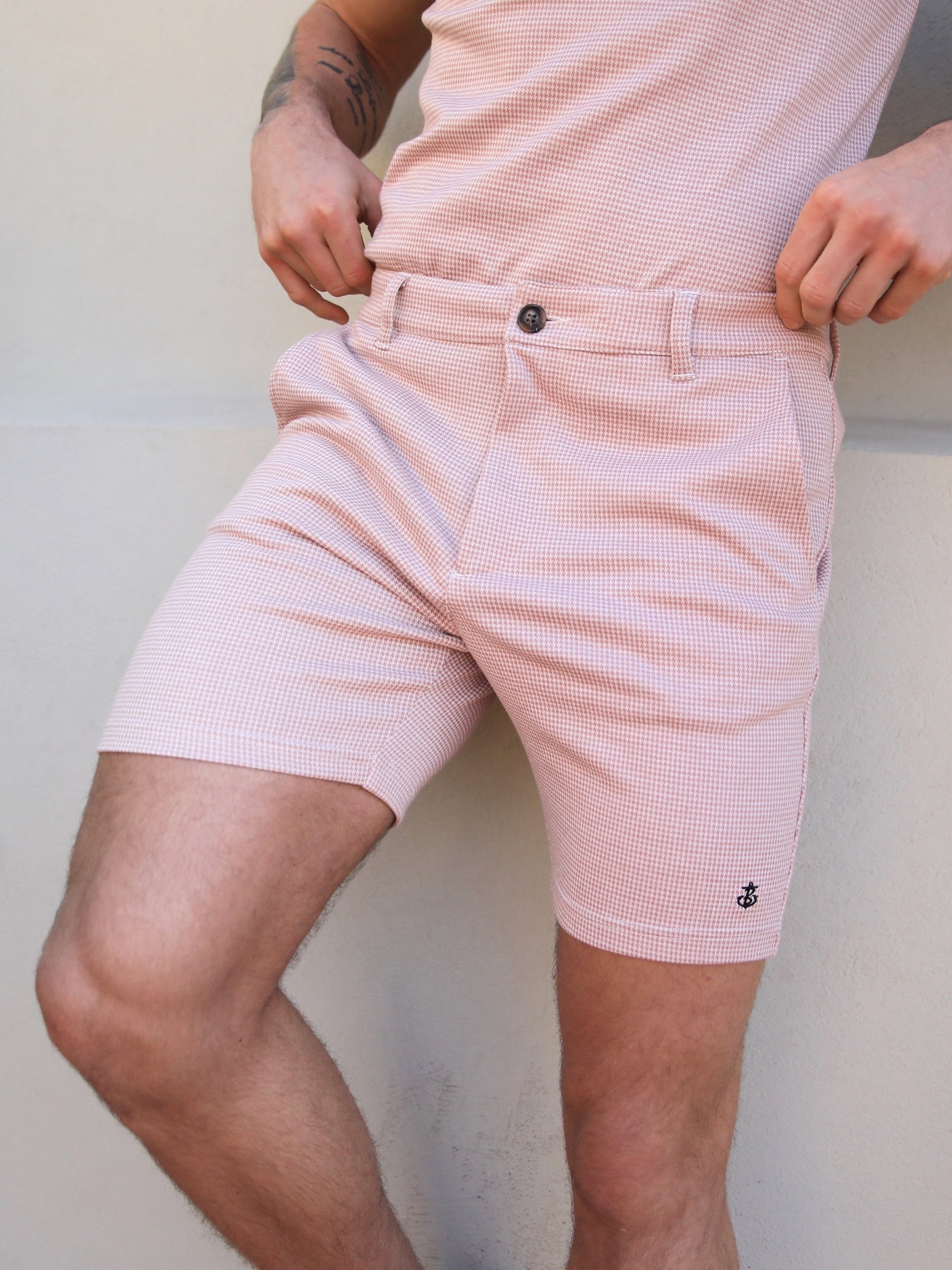 Buy Blakely Midar Pink Check Shorts | Free standard delivery over 99 ...
