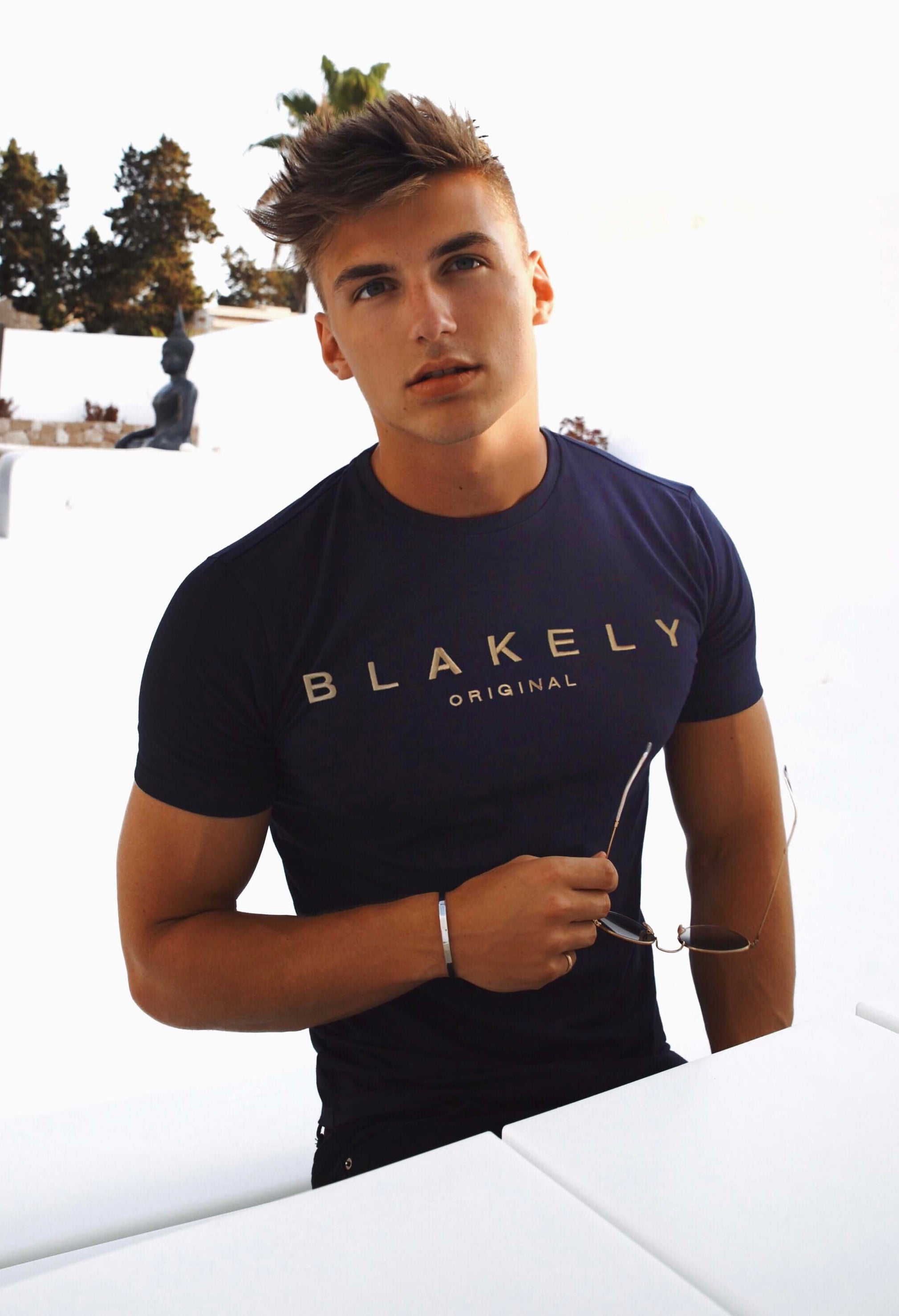 Buy Blakely Imola Navy T-Shirt | Free standard delivery over 99 ...